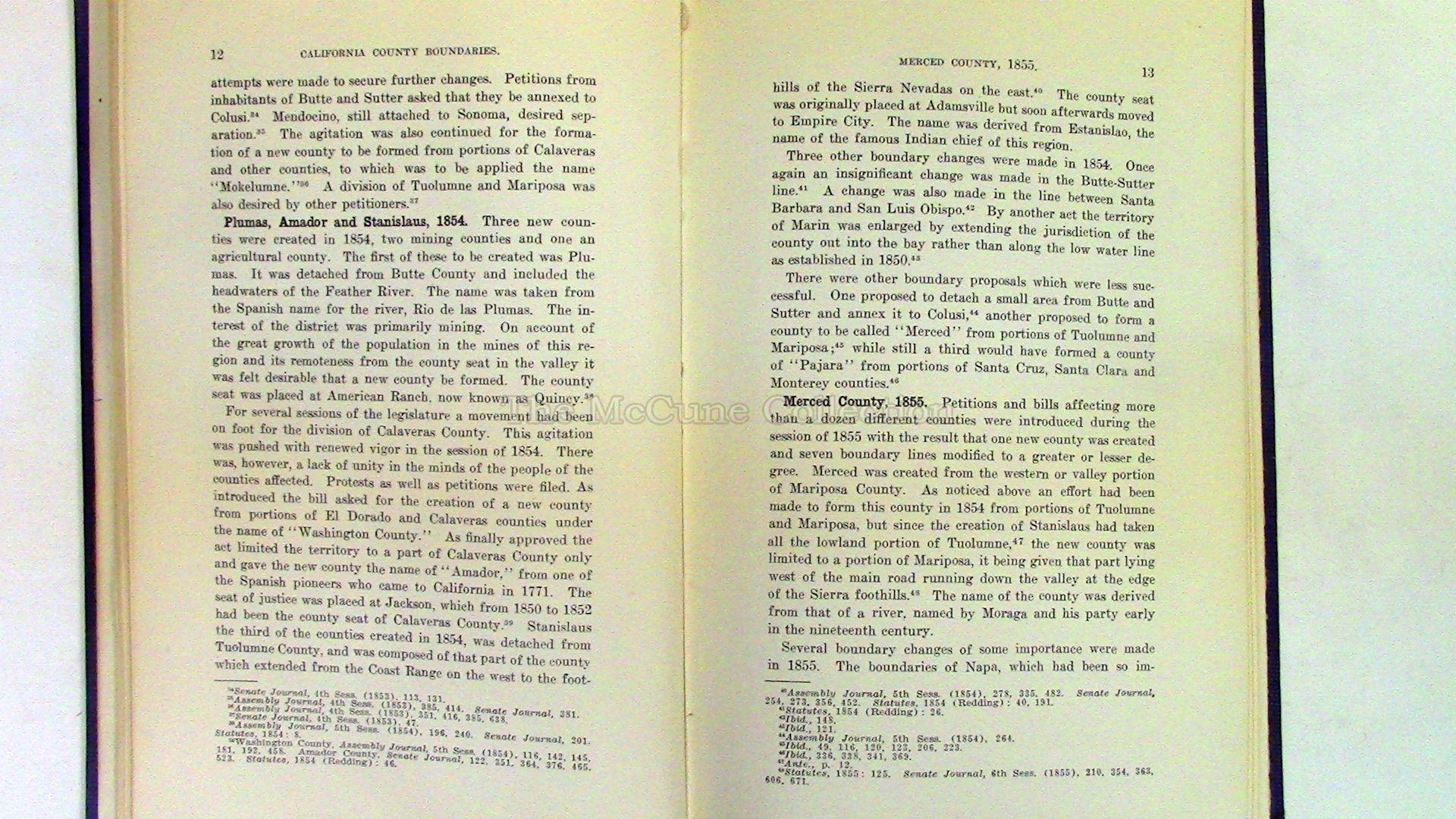 The Genesis of California Counties • The McCune Collection